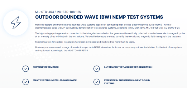 Large outdoor Bounded Wave (BW) test systems - dolevltd