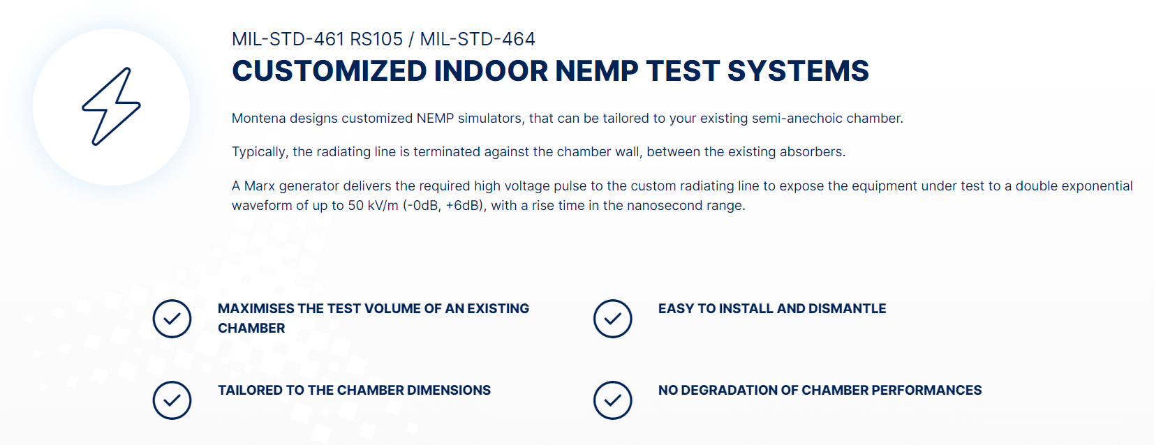CUSTOMIZED INDOOR NEMP TEST SYSTEMS - dolevltd