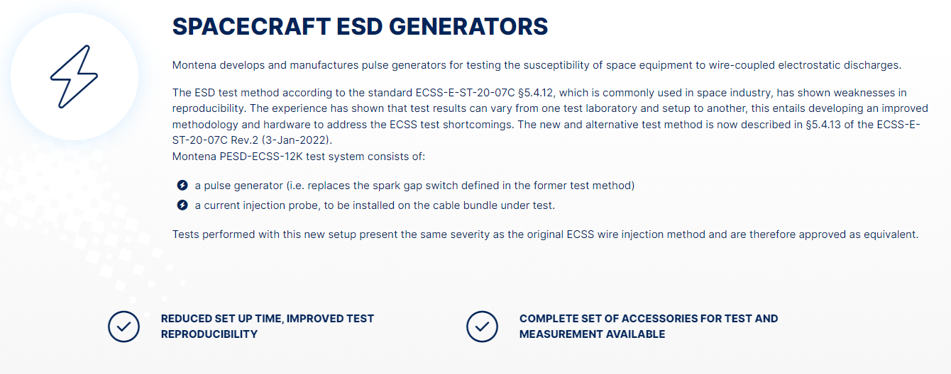 SPACECRAFT ESD GENERATORS - dolevltd